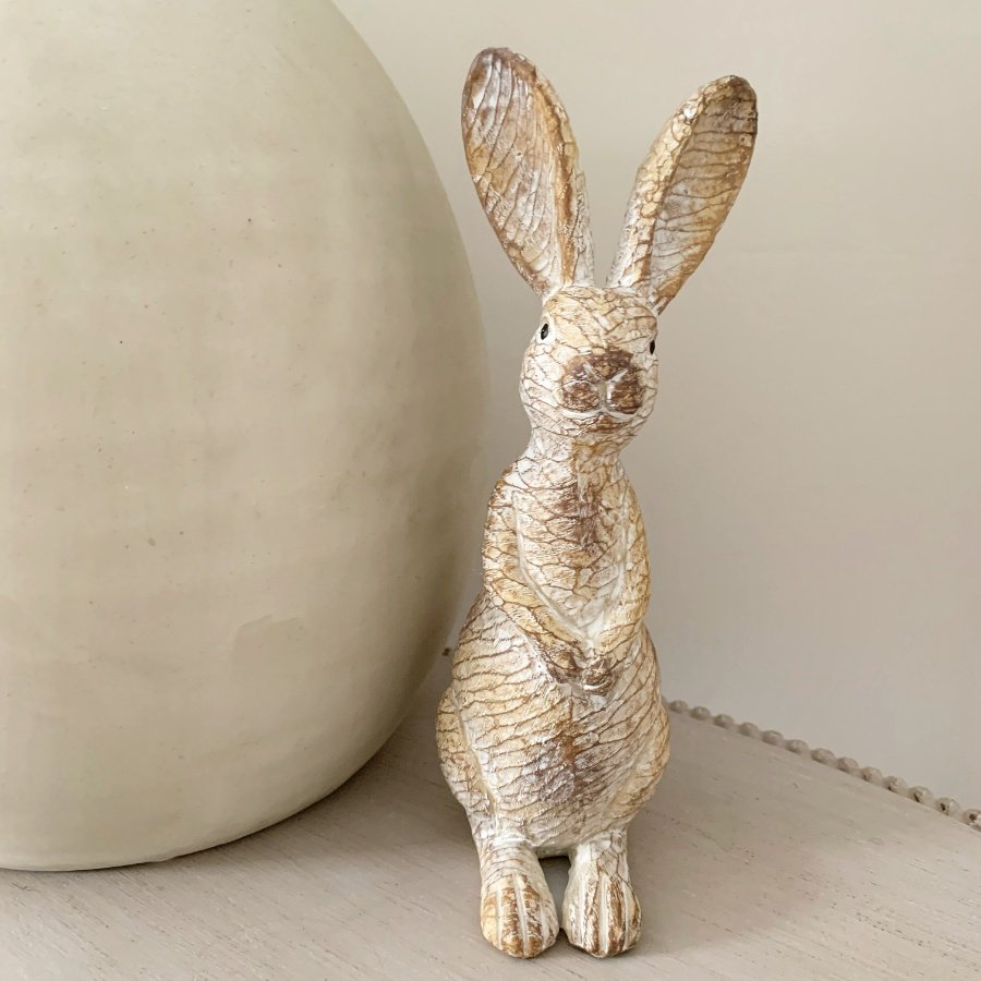 Posed Resin Bunny, 23cm | 42559 | Homeware / Decorative Accessories ...
