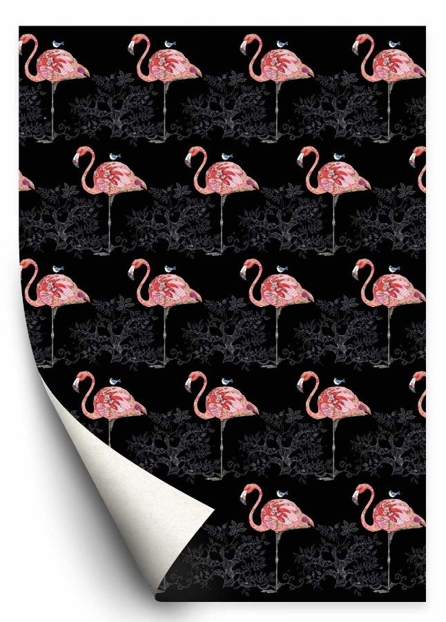 Patterned Flamingo Sheet Wrap | 43236 | Ranges / Cards, Wrap & Ribbon ...