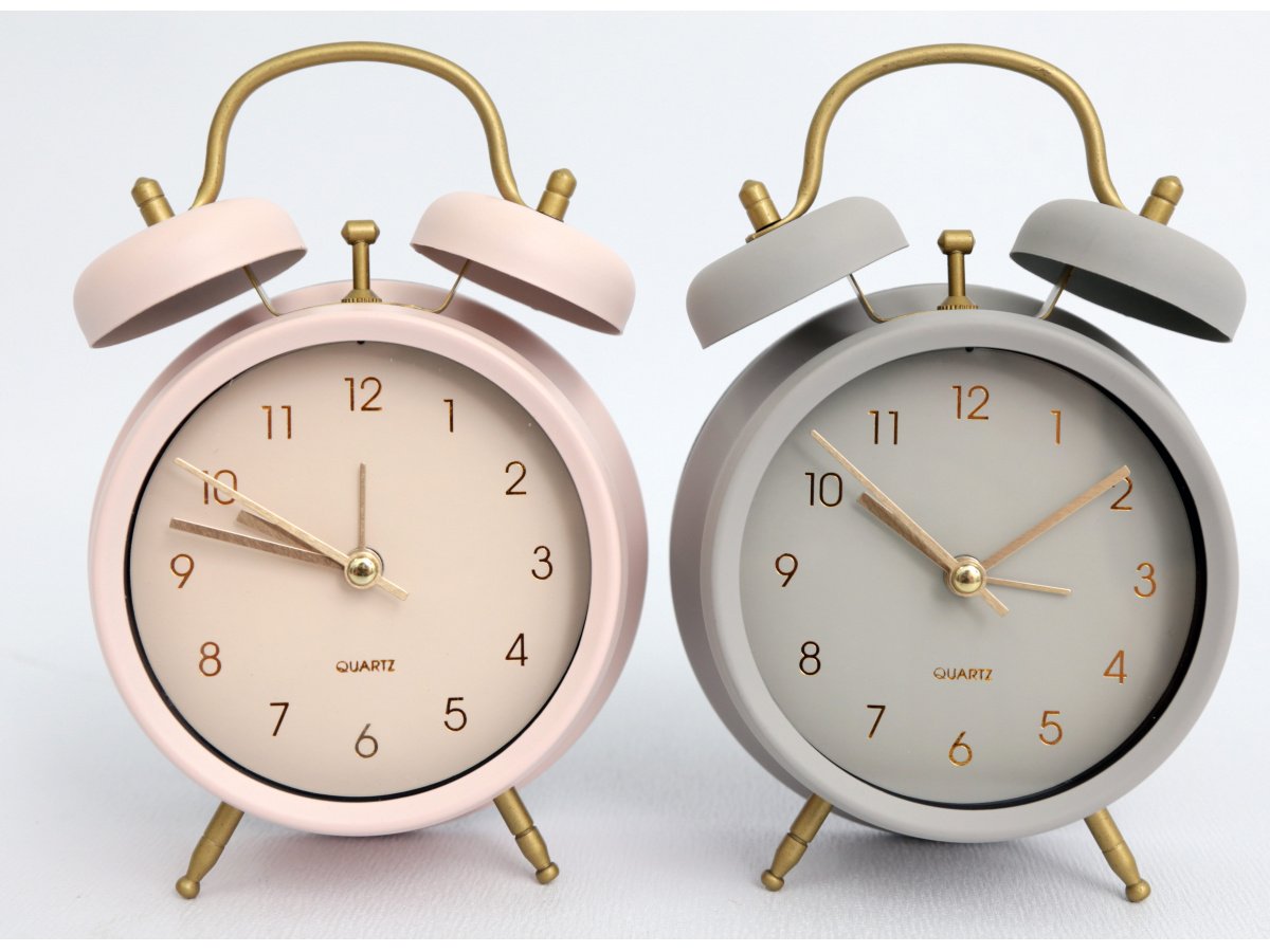 CL2096 / Pastel Alarm Clocks, 17cm | 43956 | Interior Decor / Clocks ...