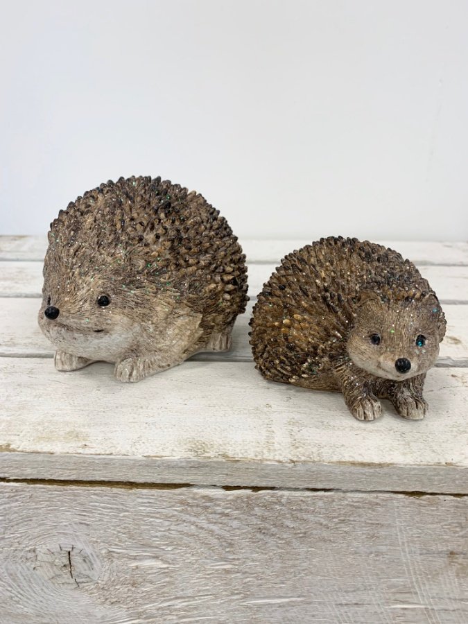 Resin Hedgehog, 14cm | 44134 | Christmas / Standing Decorations ...