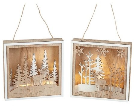 LED Woodland Boxes | | Christmas Decorations / Light Up | Noël & Co