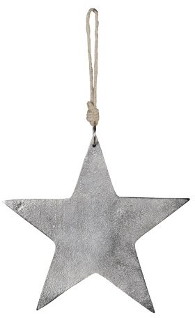 Silver Star Decoration, Large | | Christmas Decorations / Hanging ...