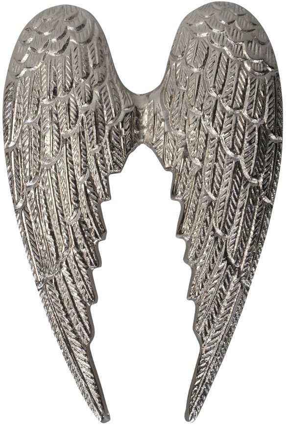 Large Metal Silver Angel Wings | 44948 | Christmas / Hanging ...