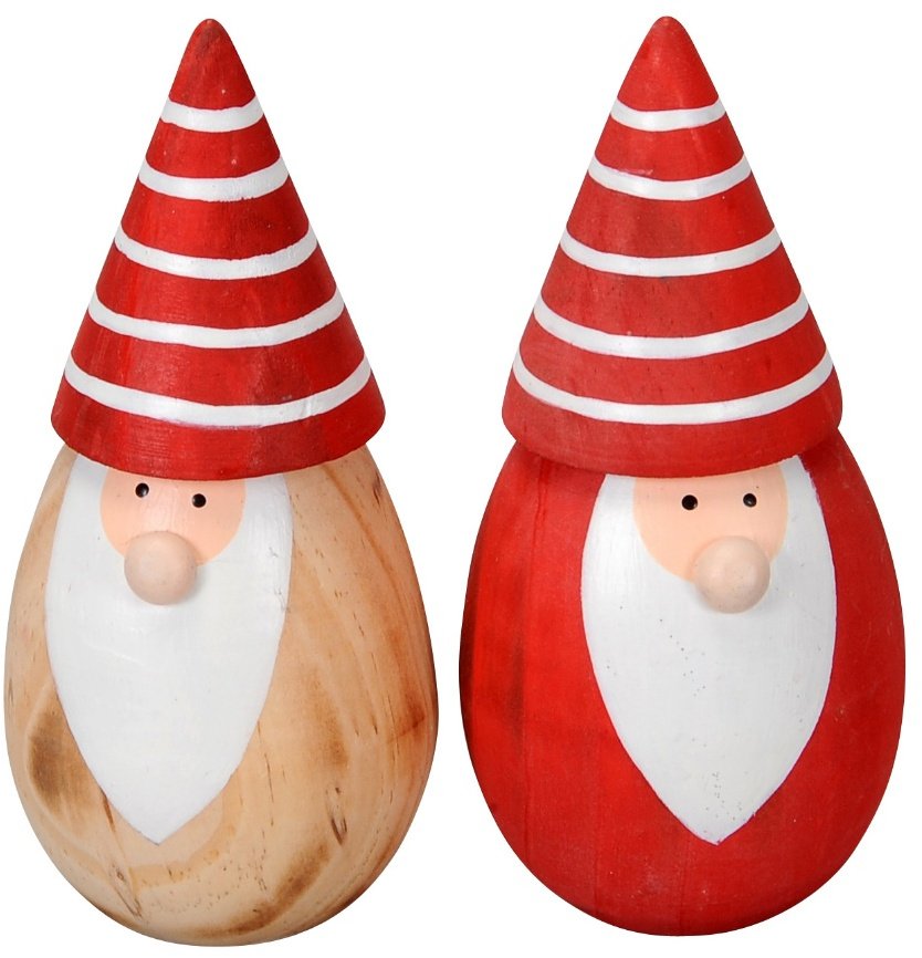 Wooden Santa Figure, 2a | 45071 | Christmas / Standing Decorations ...