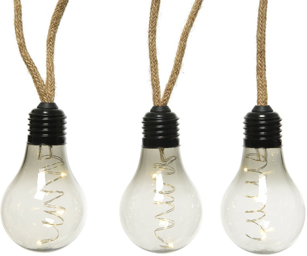 Industrial Chic Hemp Rope LED Bulbs | 45125 | Christmas / Display and ...
