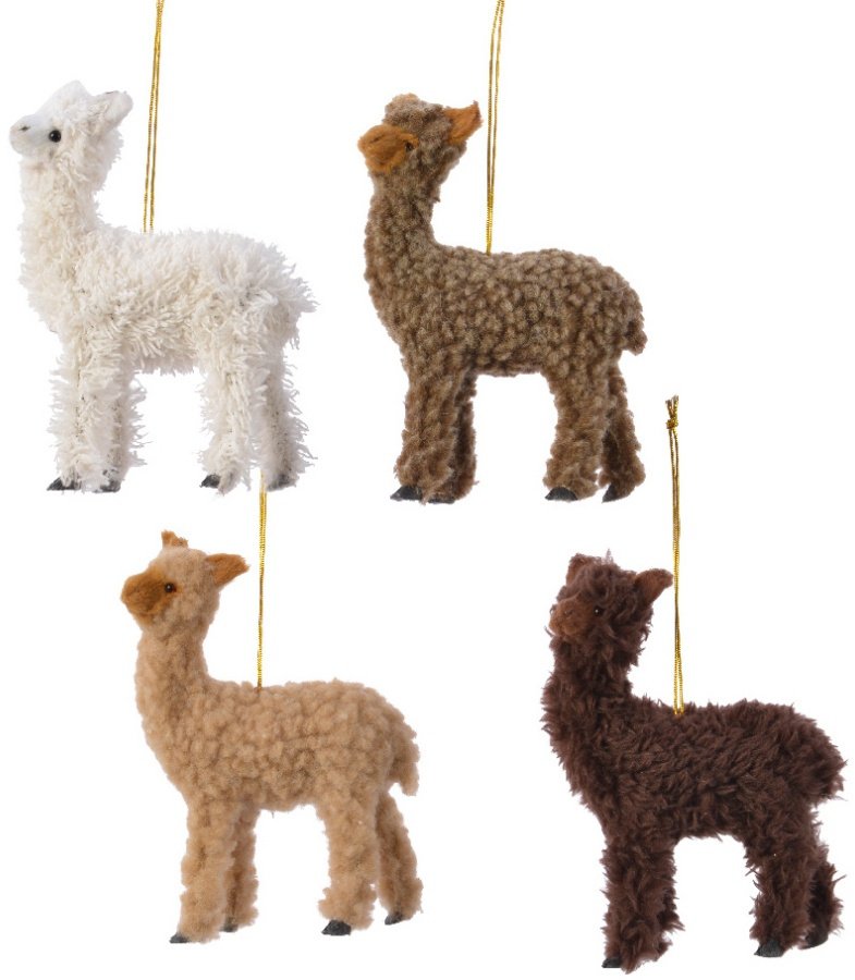 Assorted Hanging Alpaca Decorations | 45291 | Christmas / Hanging ...