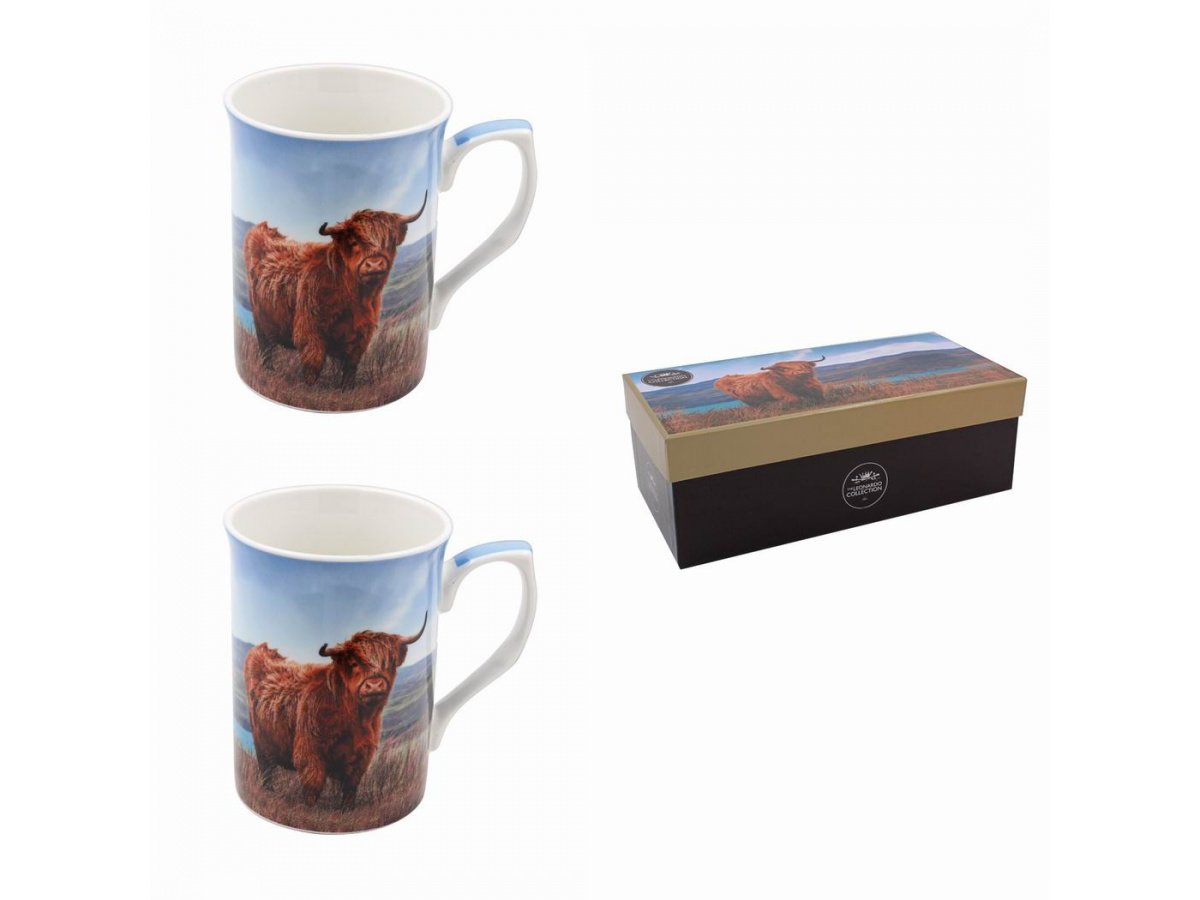LP93744 / Highland Cow Set of 2 Mugs | 45599 | Kitchen & Dining / Mugs ...