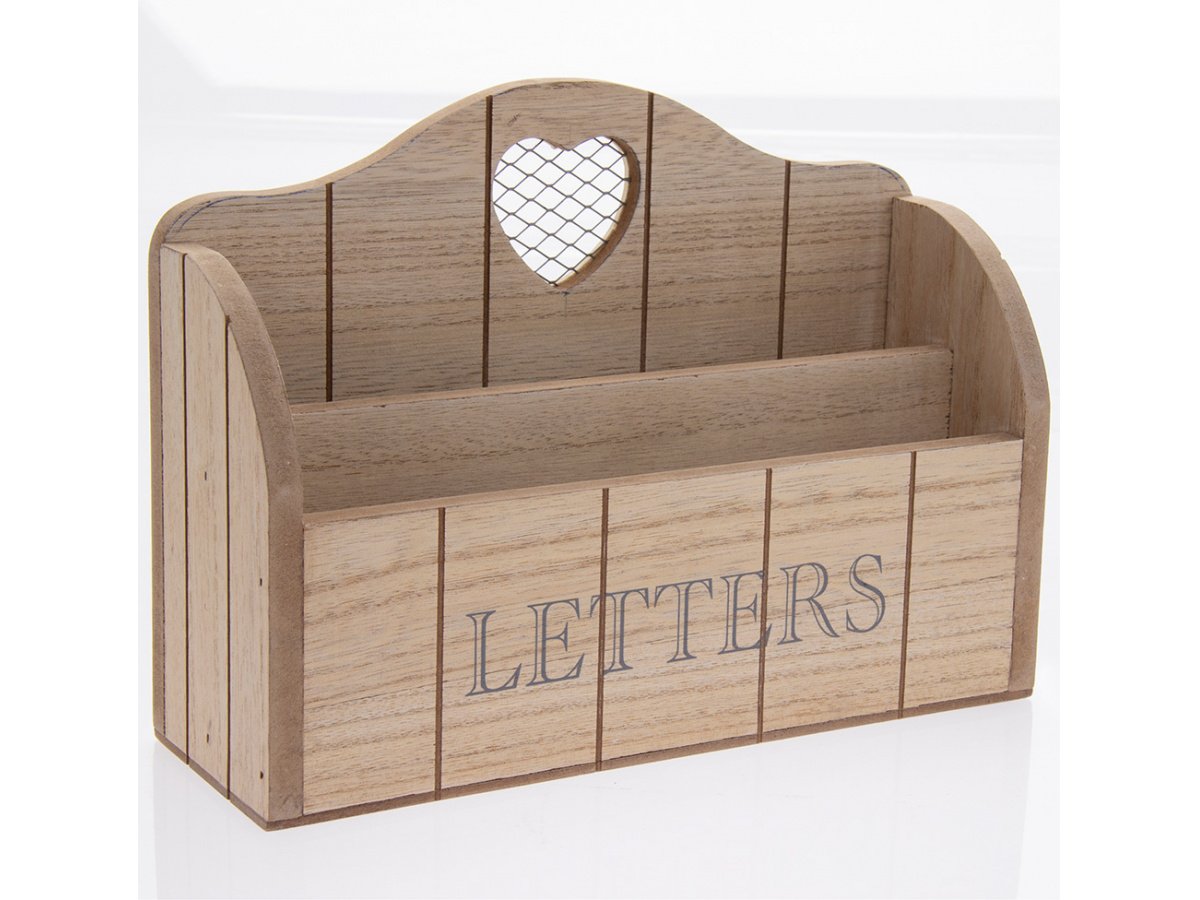 LP43922 / Natural Wooden Letter Rack 26cm | 45777 | Interior Decor ...
