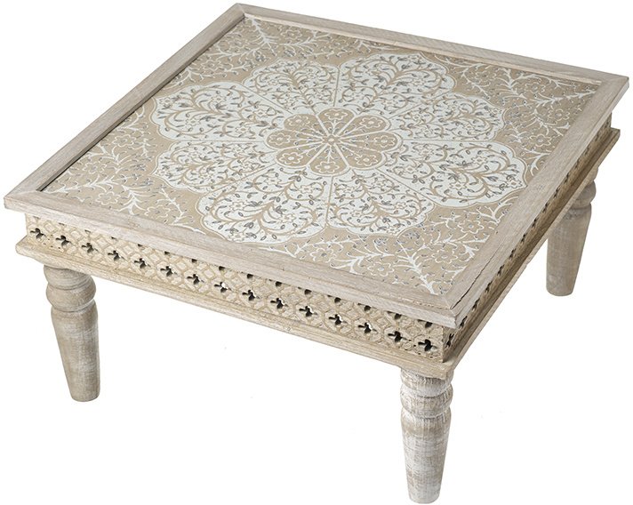 HZD366 / Rustic Natural Wooden Square Table | 45935 | Interior Decor ...