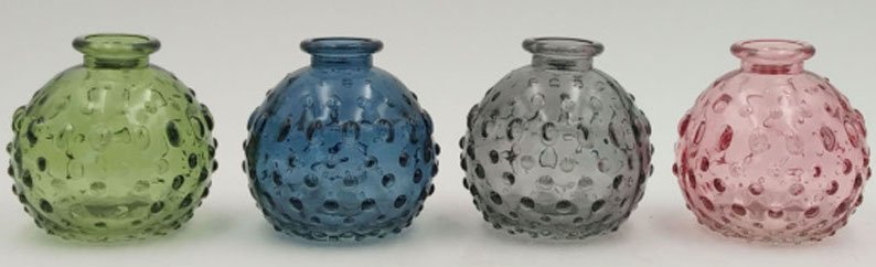 Blue Dimple Ridge Bottle | 46047 | Interior Decor / Jugs & Vases ...