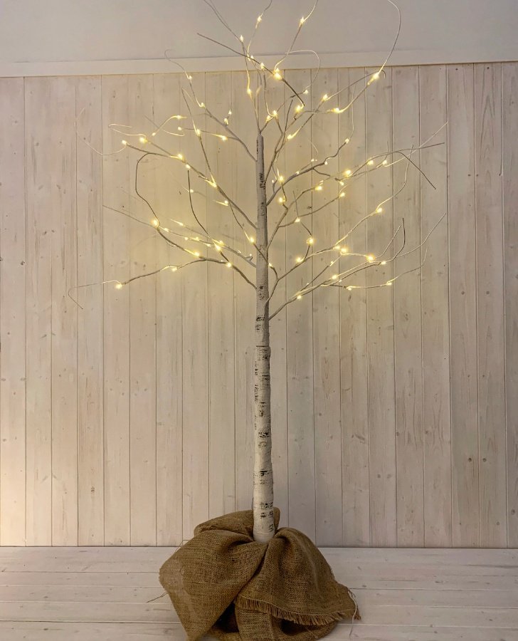 150cm LED Birch Effect Tree | 46920 | Christmas / Light Up & LED Lights ...