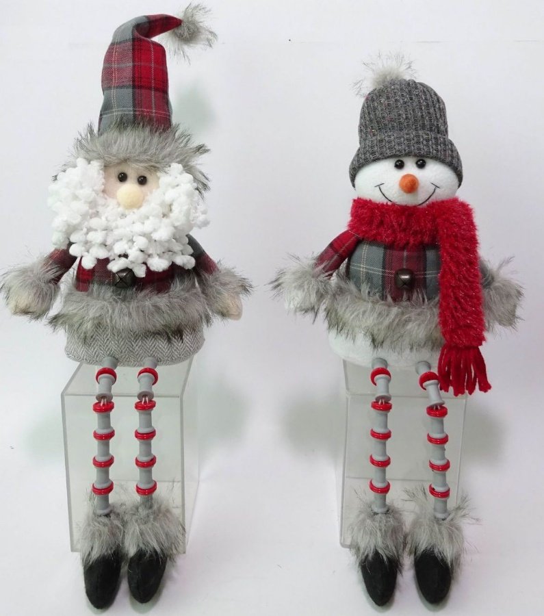 GYC028 / Dangly Leg Santa/Snowman Mix | 46980 | Christmas / Ornaments ...