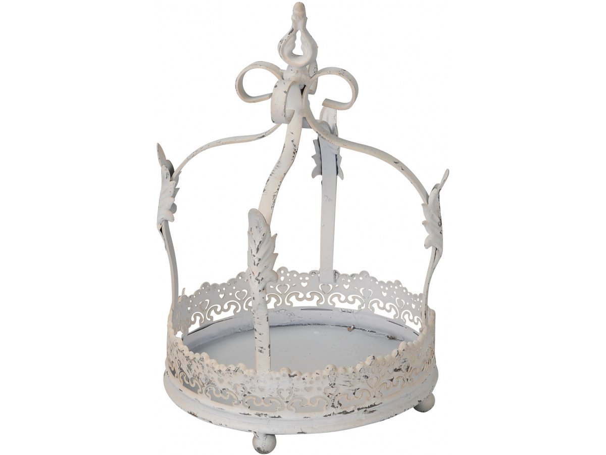 White Decorative Crown, Large, 31 cm | 47320 | Homeware / Candle ...