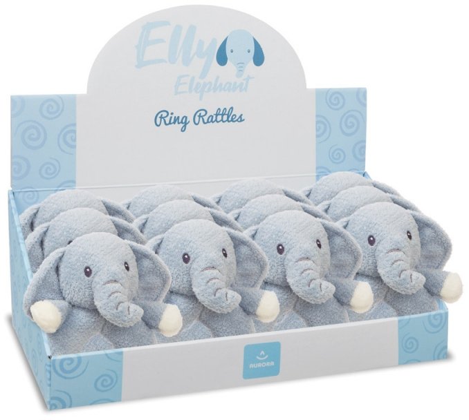 Snuggly Elephant Rattle Ring | 47676 | Kids / Soft Toys | Rosefields