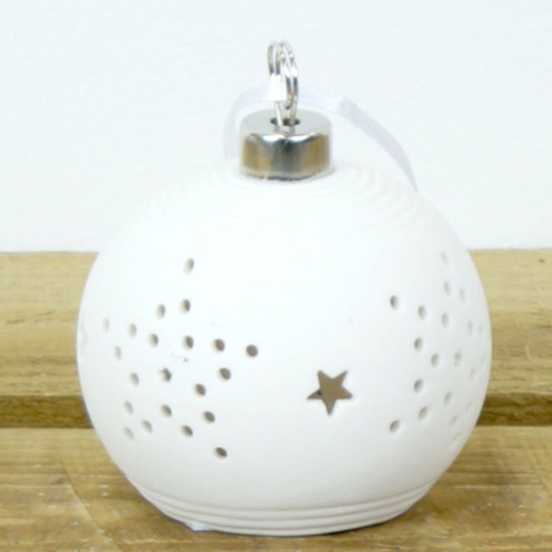 Ceramic Star Bauble, 8cm | | Christmas Decorations / Baubles | Noël & Co