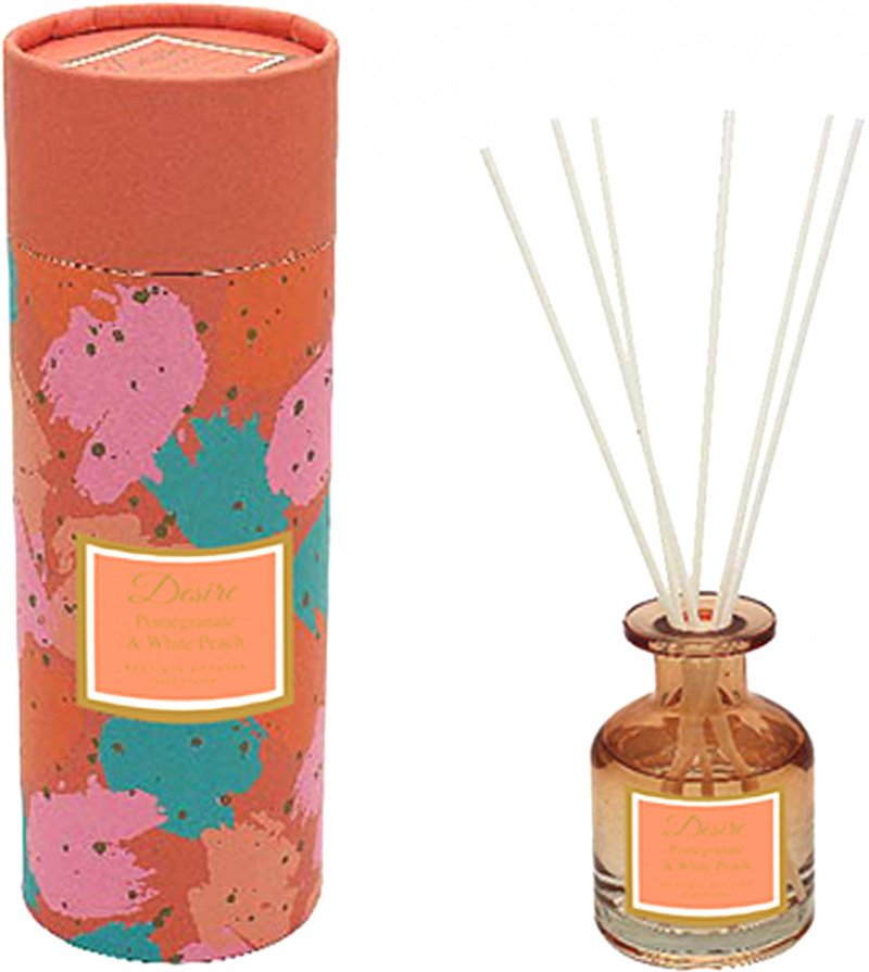 LP45710 / Pomegranate & White Peach Desire Glass Reed Diffuser, 100ml ...