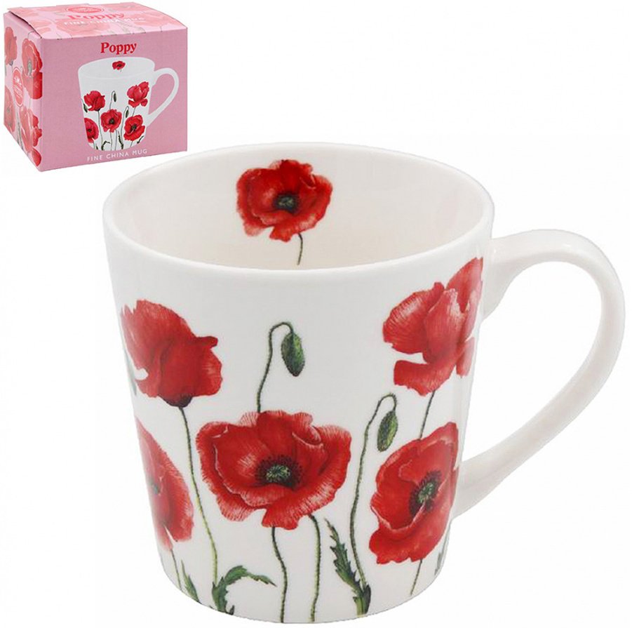 LP94262 / Poppy Printed Fine China Mug | 49267 | Kitchen & Table / Mugs ...