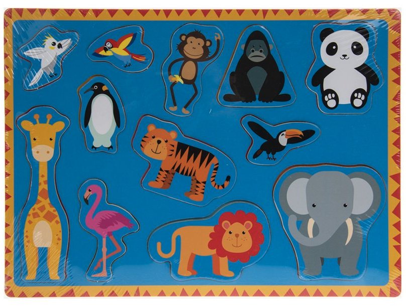 LP62017 / Wooden Zoo Animal Puzzle | 49298 | Children & Baby / Toys ...