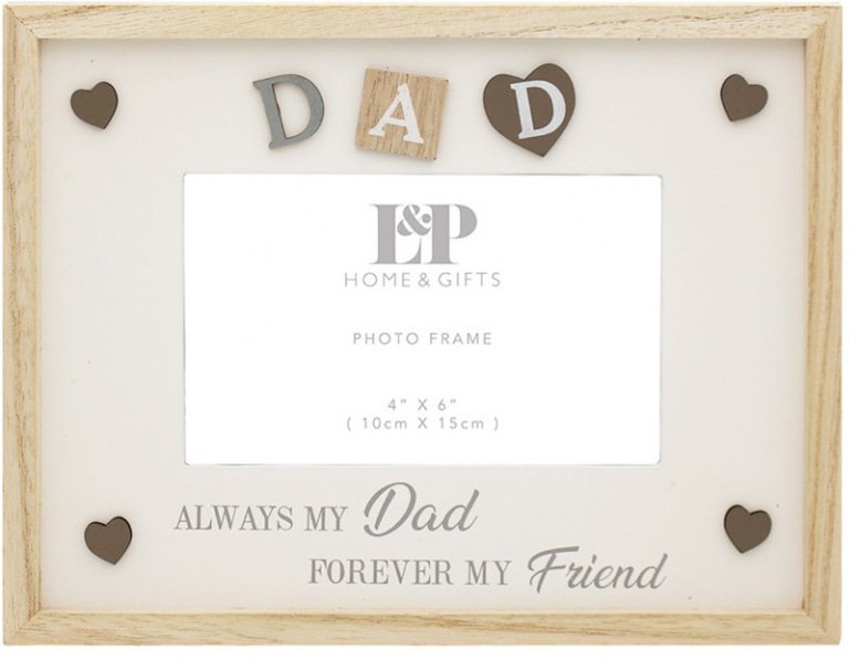 LP45956 / Natural Wooden Frame - Dad | 49369 | Interior Decor / Photo ...