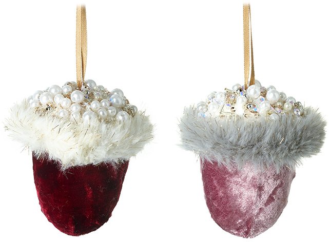 Luxury Velvet Acorns | | Christmas Decorations / Hanging Decorations ...