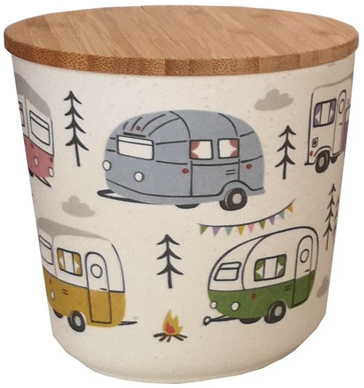 Caravan Park Bamboo Storage Jar, 10cm | 49910 | Kitchen & Table ...