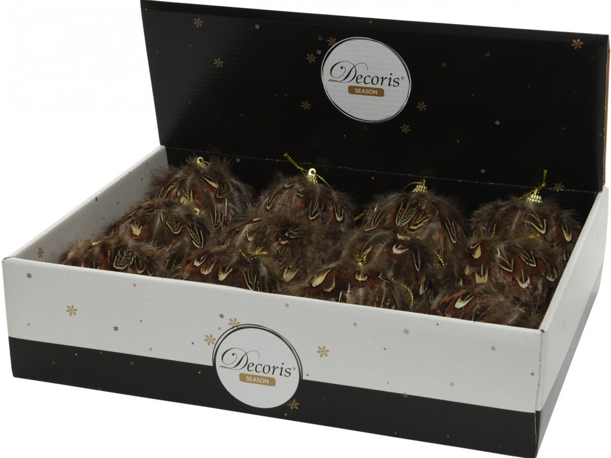 Brown Feather Bauble | | Christmas Decorations / Baubles | Noël & Co