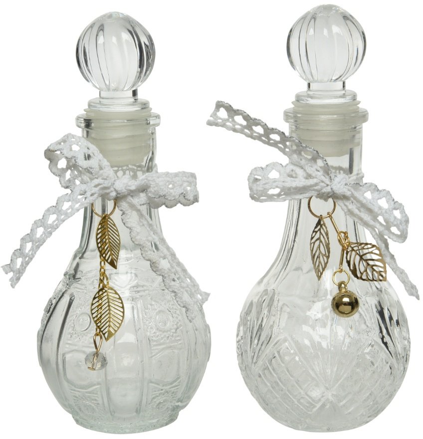 Decorative Ridge Bottles, 15cm | 50505 | Christmas / Standing ...