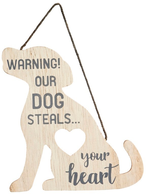 Sign594 / Wooden Dog Plaque, 11.5cm | 50644 | Signs & Plaques / Animals ...