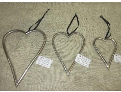 Metal Hanging Heart, Large | 50667 | Interior Decor / Home Accessories ...