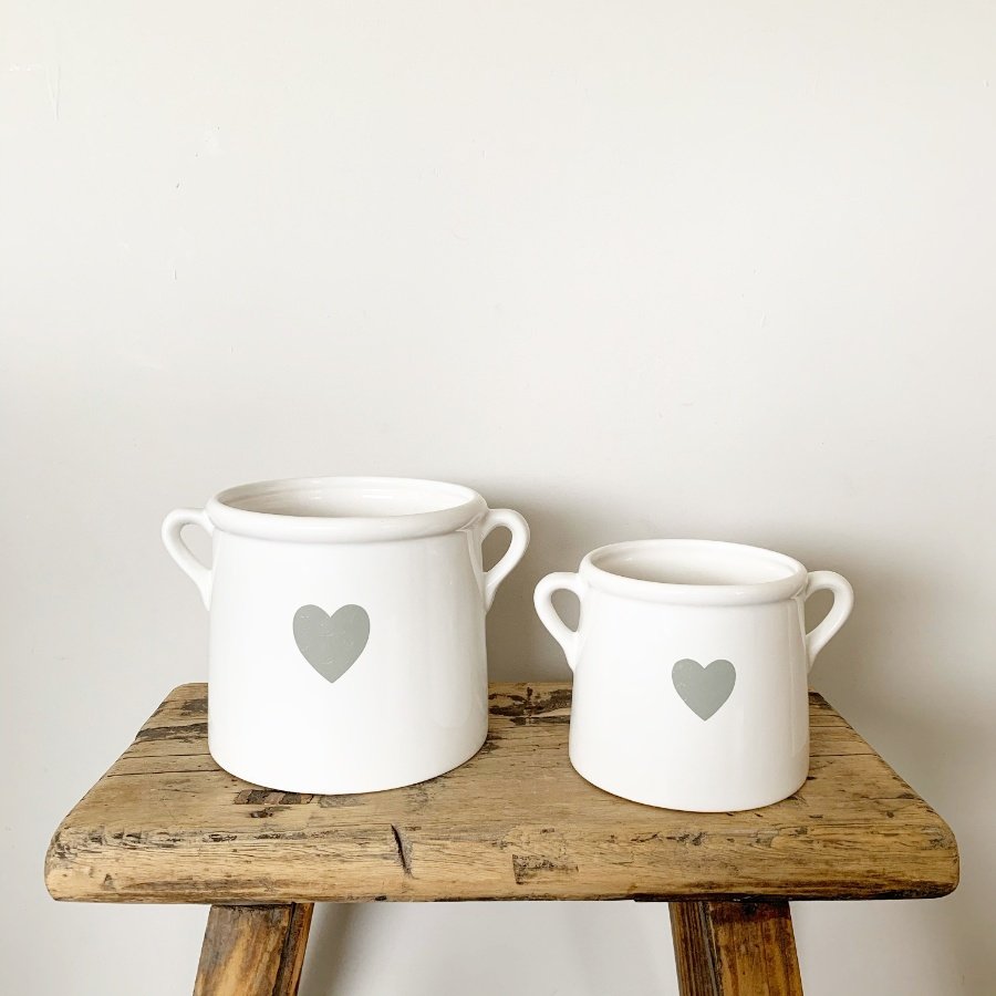 White Ceramic Pot, 10cm | 51059 | Interior Decor / Home Accessories ...