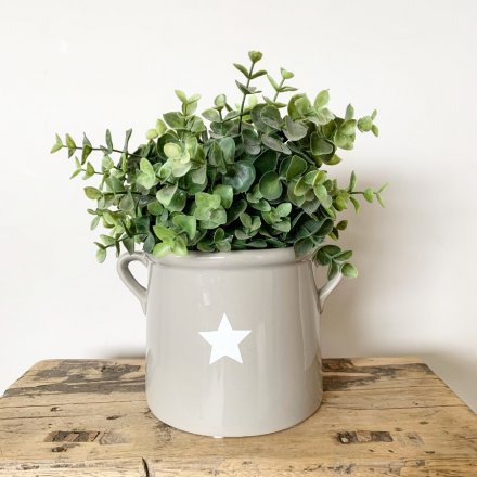 Grey Ceramic Pot, 15cm | 51065 | Interior Decor / Home Accessories ...