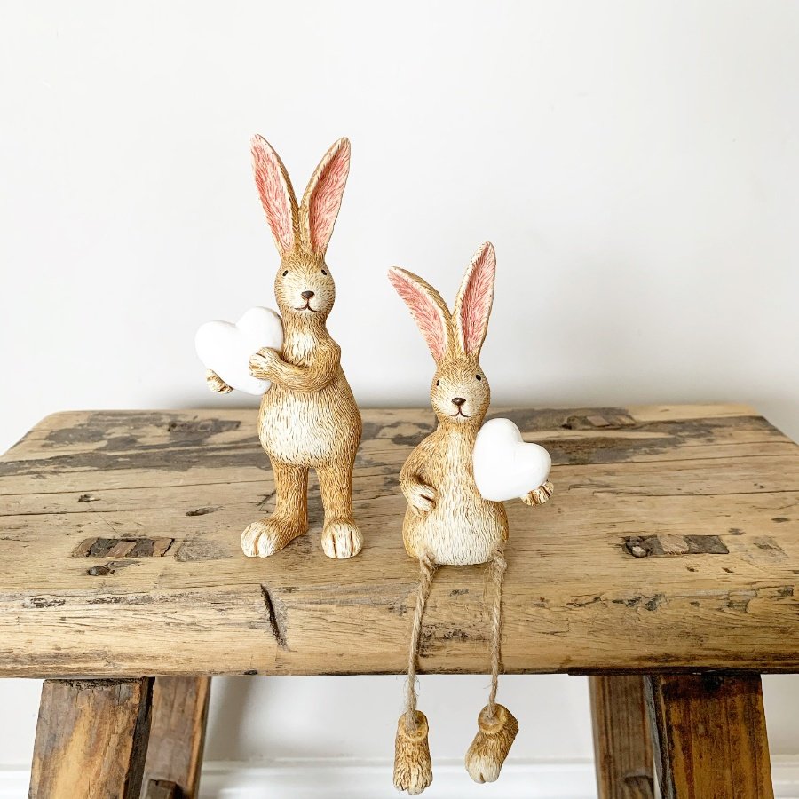 Jasper Rabbit Heart Shelf Sitter, 18cm | 51082 | Homeware / Decorative ...