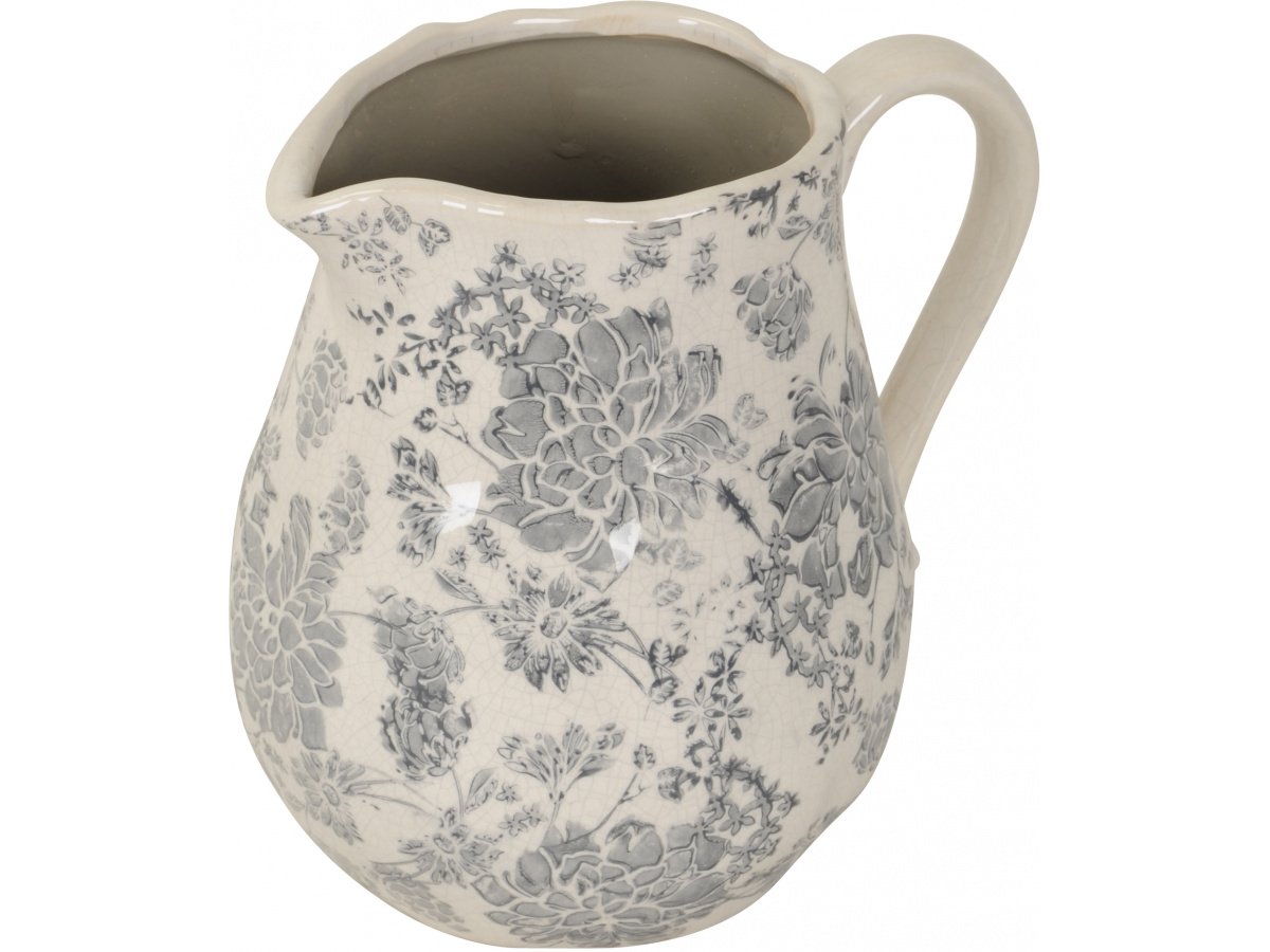 Blue Vintage Floral Jug | 51322 | Interior Decor / Jugs & Vases ...