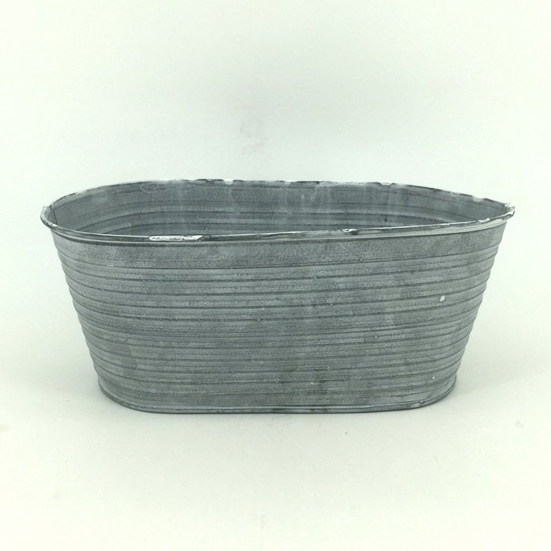 Ribbed Zinc Trough, 25cm | 52141 | Outdoor Living / Planters ...