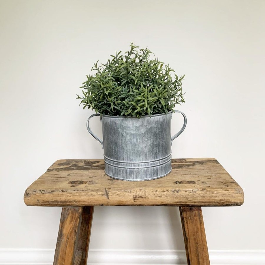 Distressed Metal Pot With Ears, 18cm | 52233 | Homeware / Jugs & Vases ...