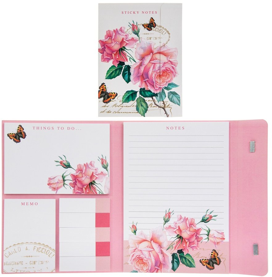 LP72149 / Pink Rose Sticky Notes Pack | 52639 | Ranges / Notebooks ...