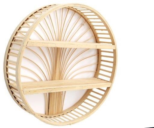 NI0836 / Bamboo Round Shelving Unit, 50cm | 52749 | Homeware ...