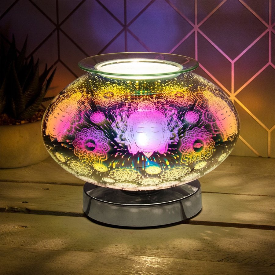 LP46960 / Round Desire Aroma Lamp - 3D Buddha | 52887 | Homeware / Oil ...