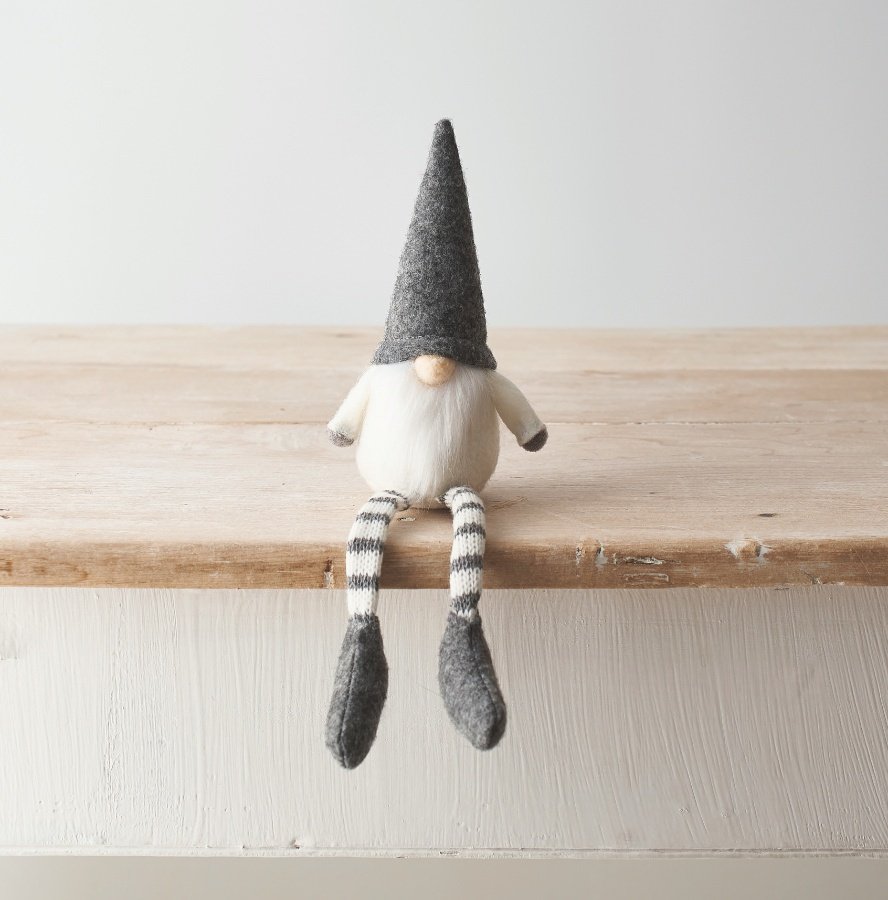 PL020467 - Grey Fabric Sitting Gonk, 26cm Medium | | Christmas ...