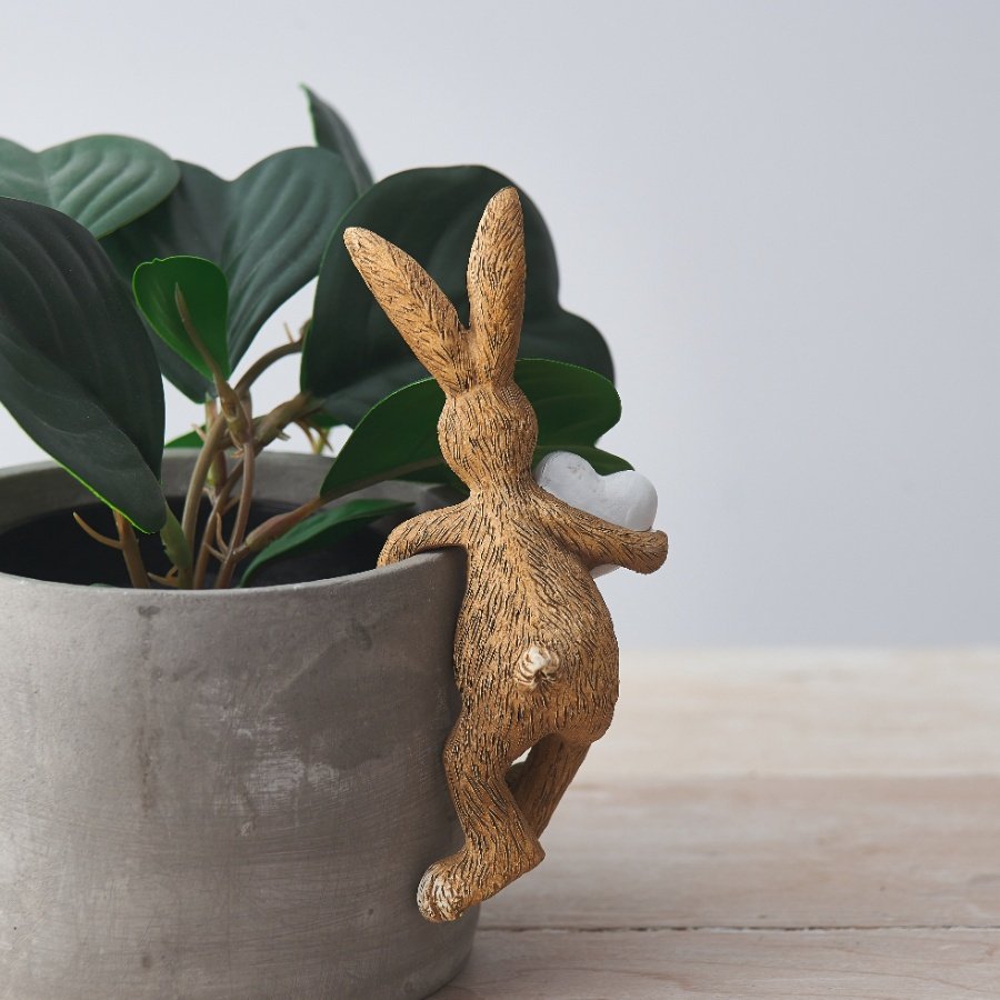 PL020482 - Jasper Rabbit Pot Hanger Heart, 14cm | | Spring & Easter ...