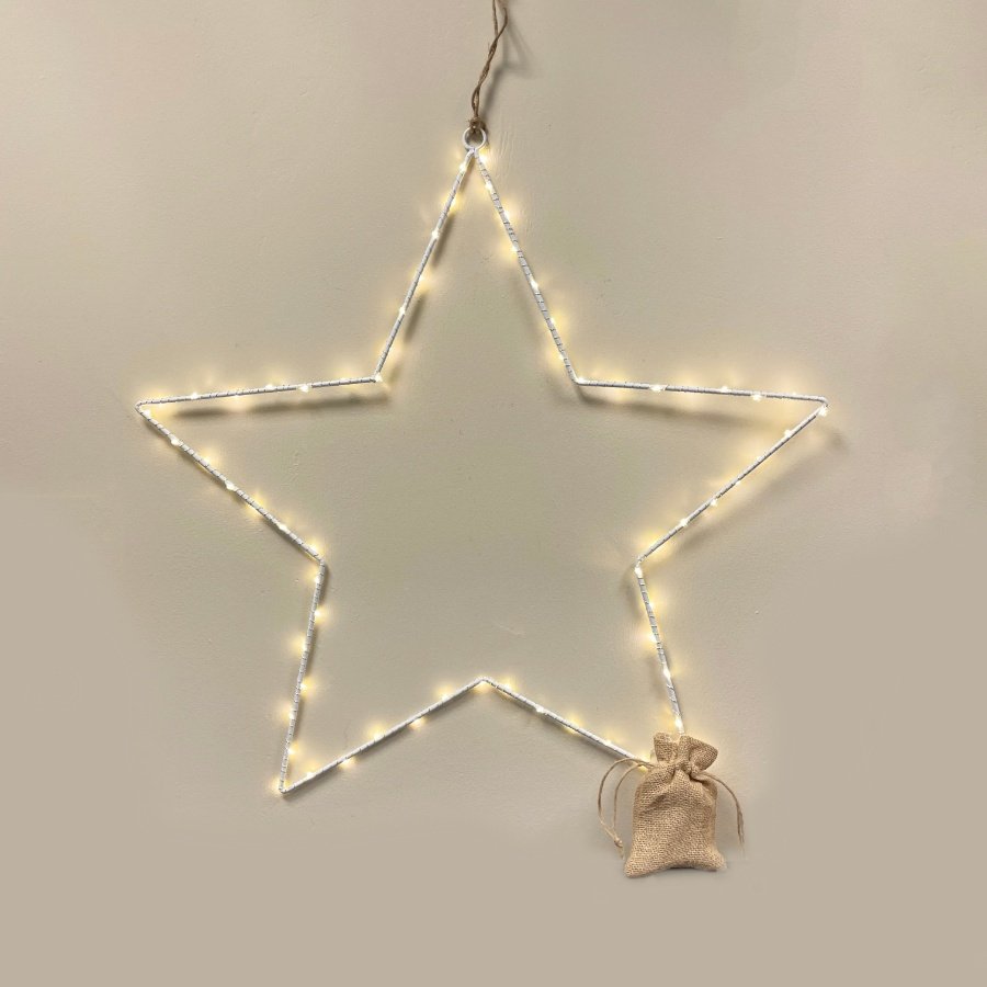 White Wire LED Star, 73cm | 53565 | Christmas / Light Up & LED Lights ...