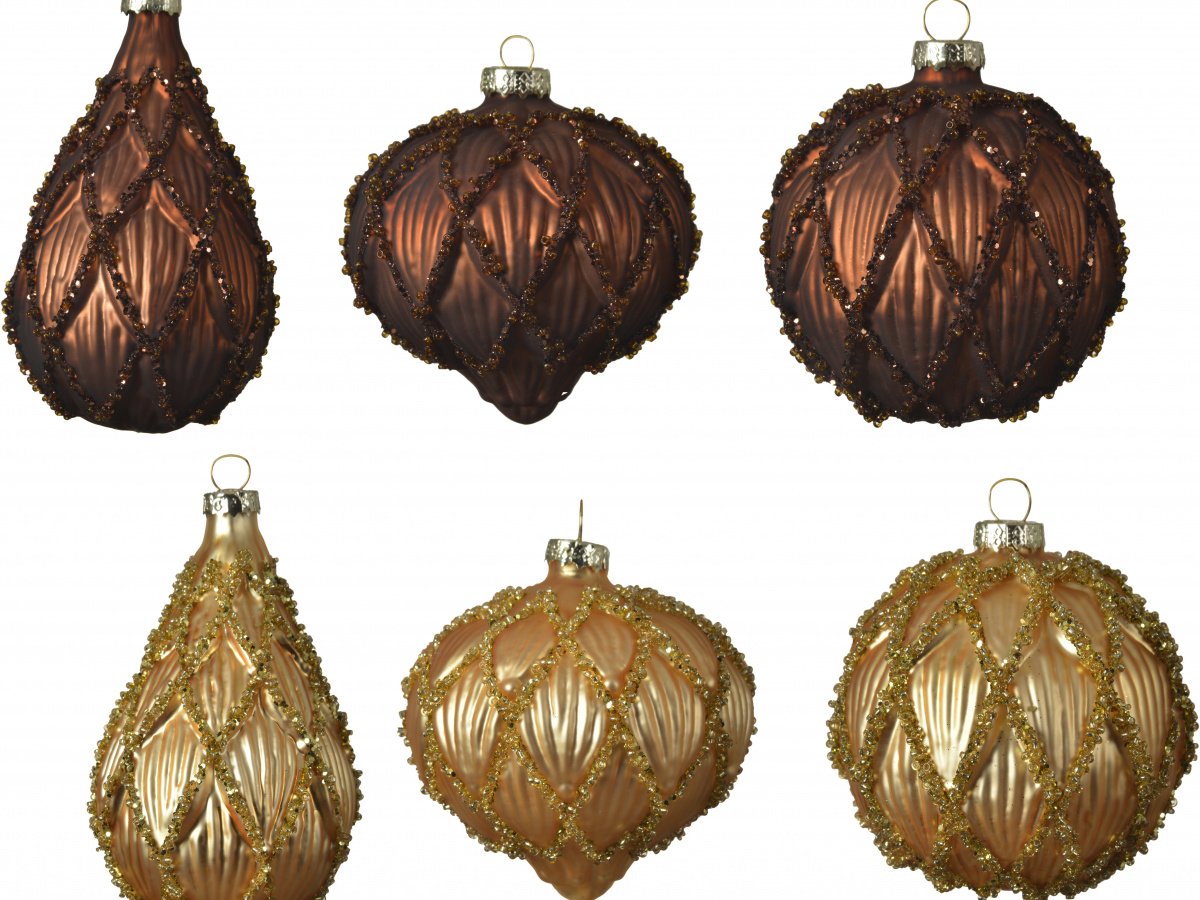 Assorted Shaped Glass Baubles | | Christmas Decorations / Baubles ...