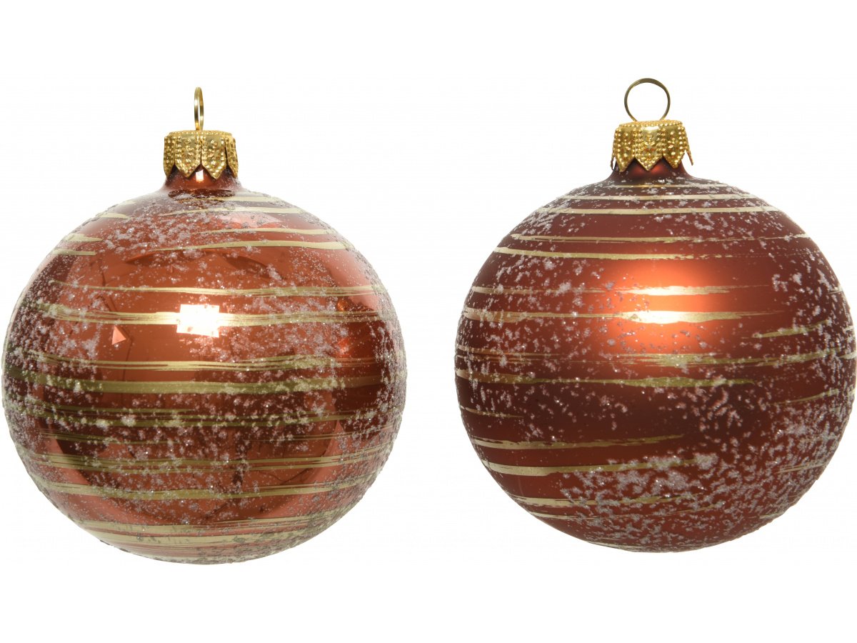 Rust Orange Bauble Mix | 53870 | Christmas / Baubles | Gainsborough ...