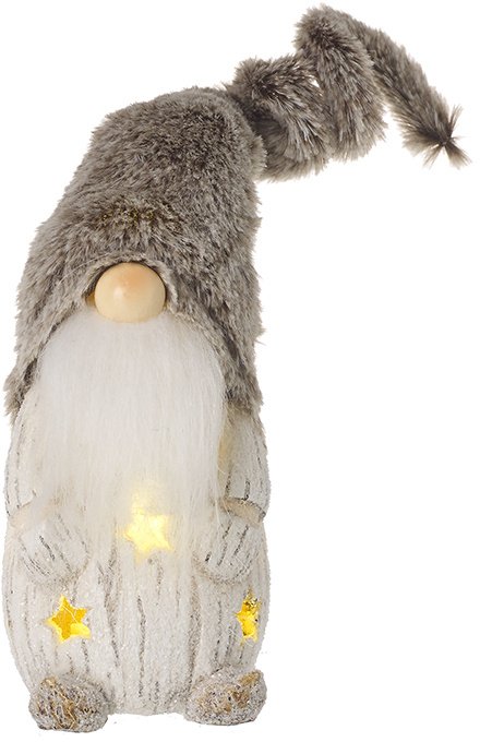 Light Up Natural Gonk, 36cm | | Christmas Decorations / Gonks | Noël & Co