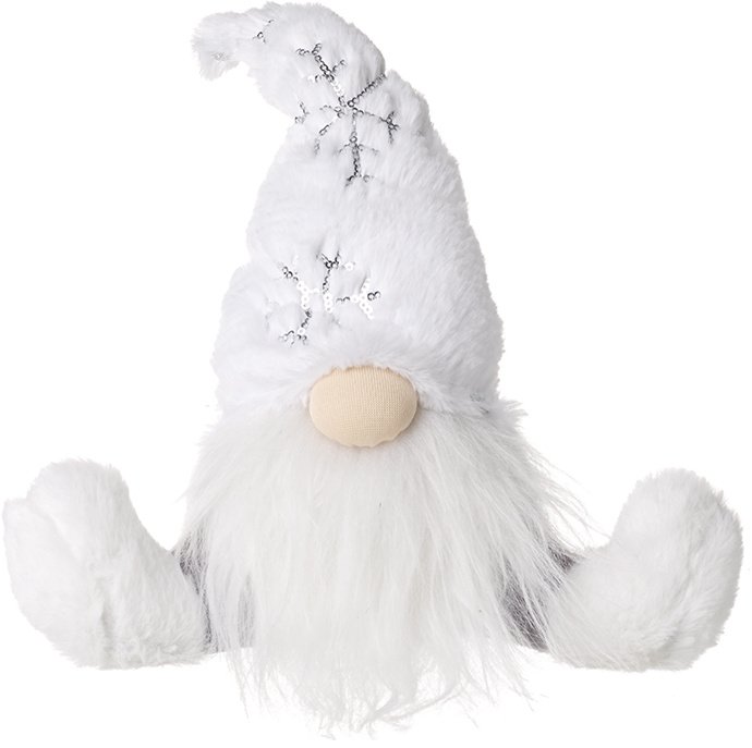 GZA187B / Winter White Plush Gonk, 25cm | 54543 | Christmas / Standing ...