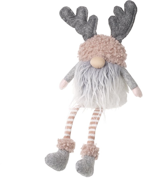 GZA210B / Blush Pink Gonk With Antlers, 37cm | 54544 | Christmas ...