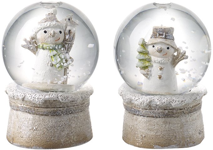 KCC640 / Mini Snowman Snow Globes, 6.5cm | 54549 | Christmas ...