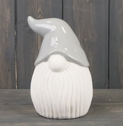 White/Grey Gonk Head Light, 16cm | | Christmas Decorations / Gonks ...