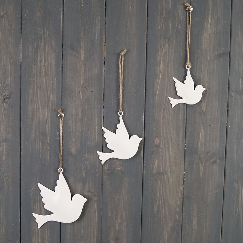 White Dove Hanger, 10cm | 54717 | Christmas / Hanging Decorations ...