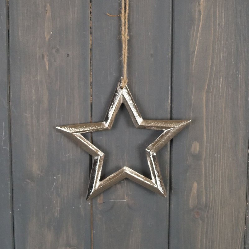 Hanging Metal Star, 15cm | 54728 | Christmas / Hanging Decorations ...